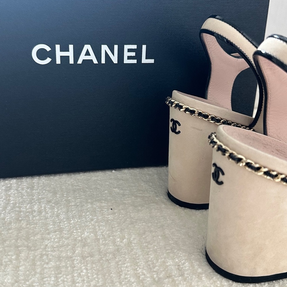Authentic Chanel Sandals With Original Box & Tags - Gem